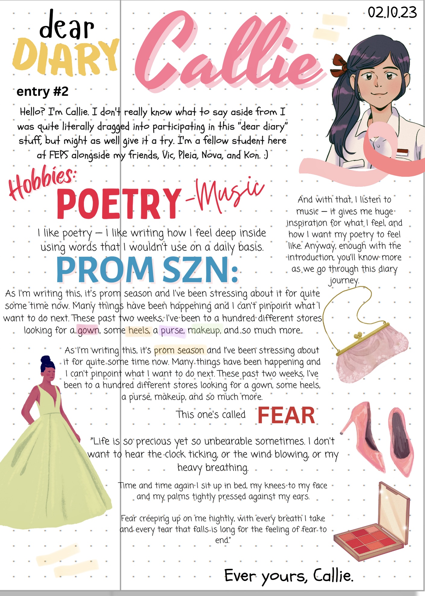 Dear Diary #2 : Callie's Entry - The Fepsian Torch